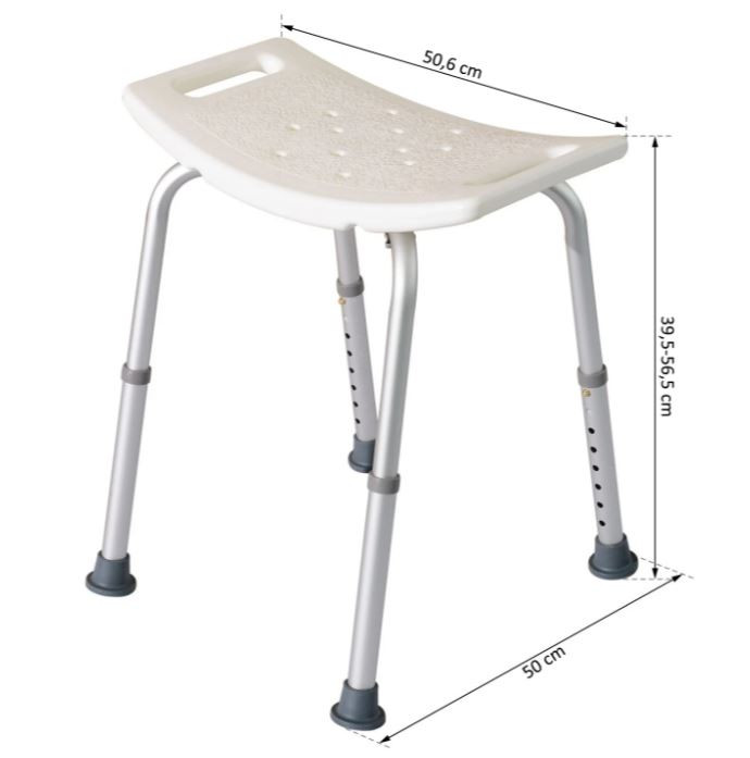Stolička do sprchy | bílá | Goleto.cz