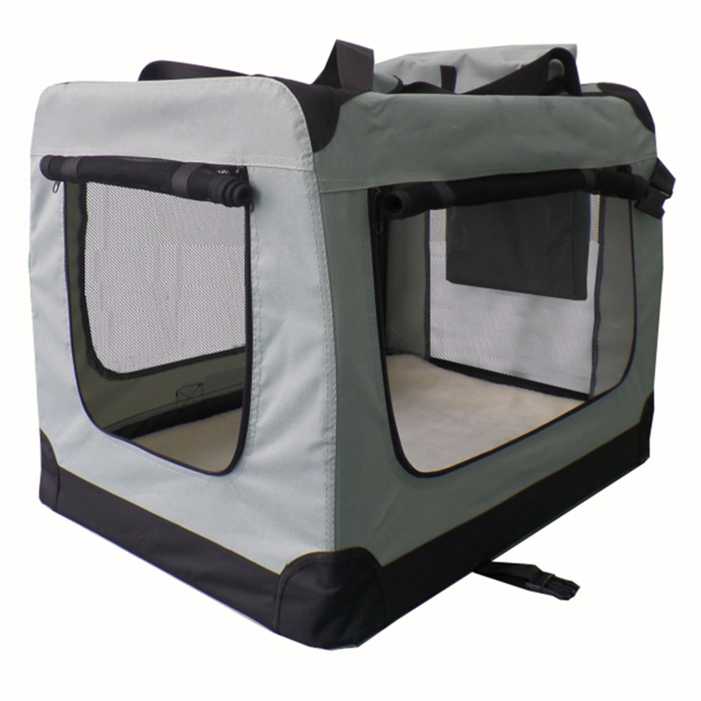 Přepravní box pro psy 70 x 52 x 50 cm | šedý | Goleto.cz